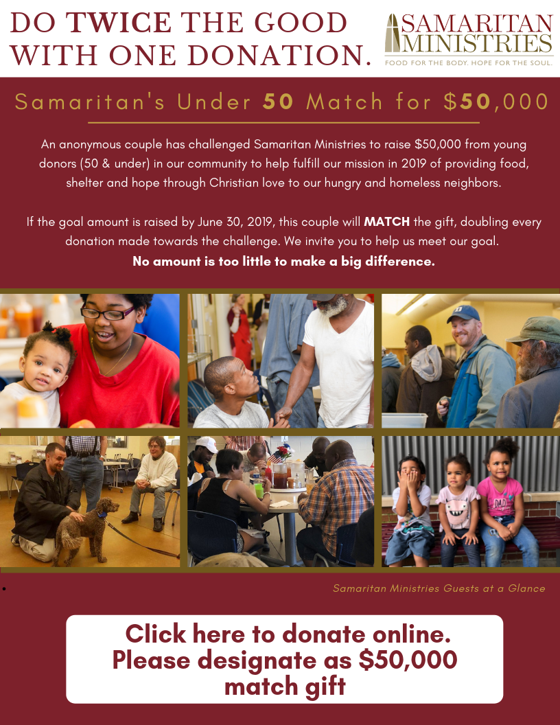 Do TWICE the good with ONE donation. - Samaritan Ministries - Winston ...